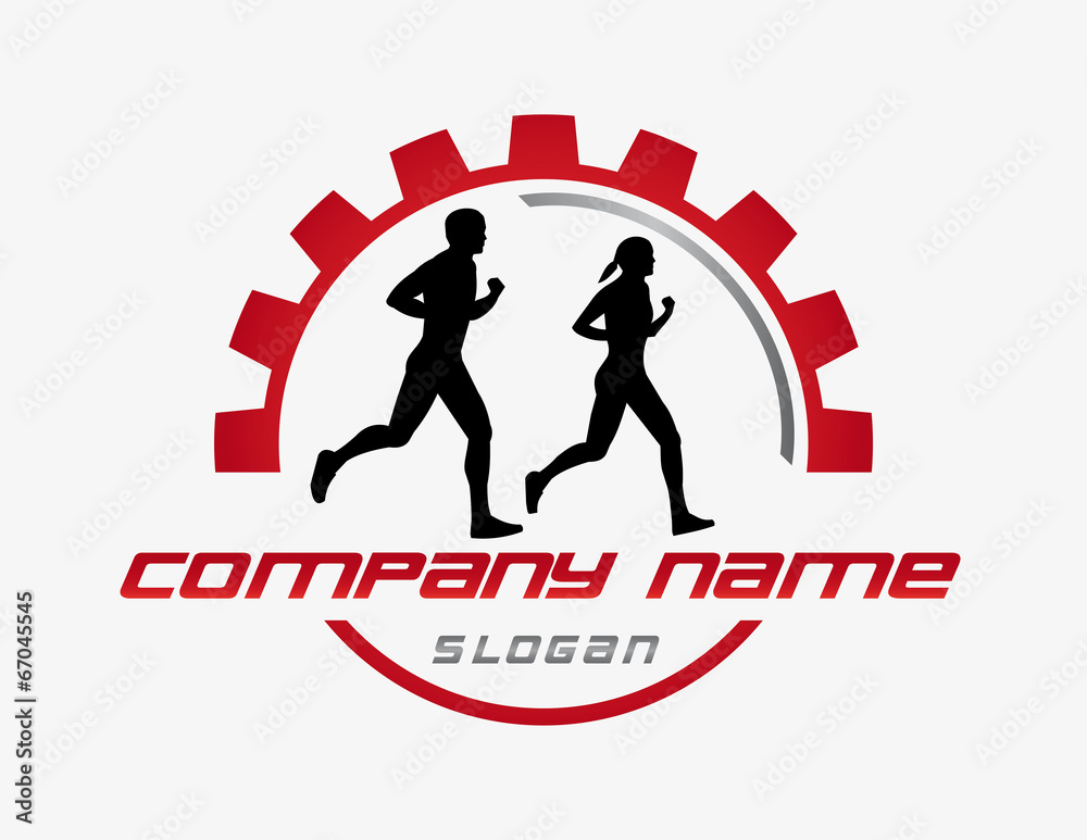 Running club design Stock Vector | Adobe Stock