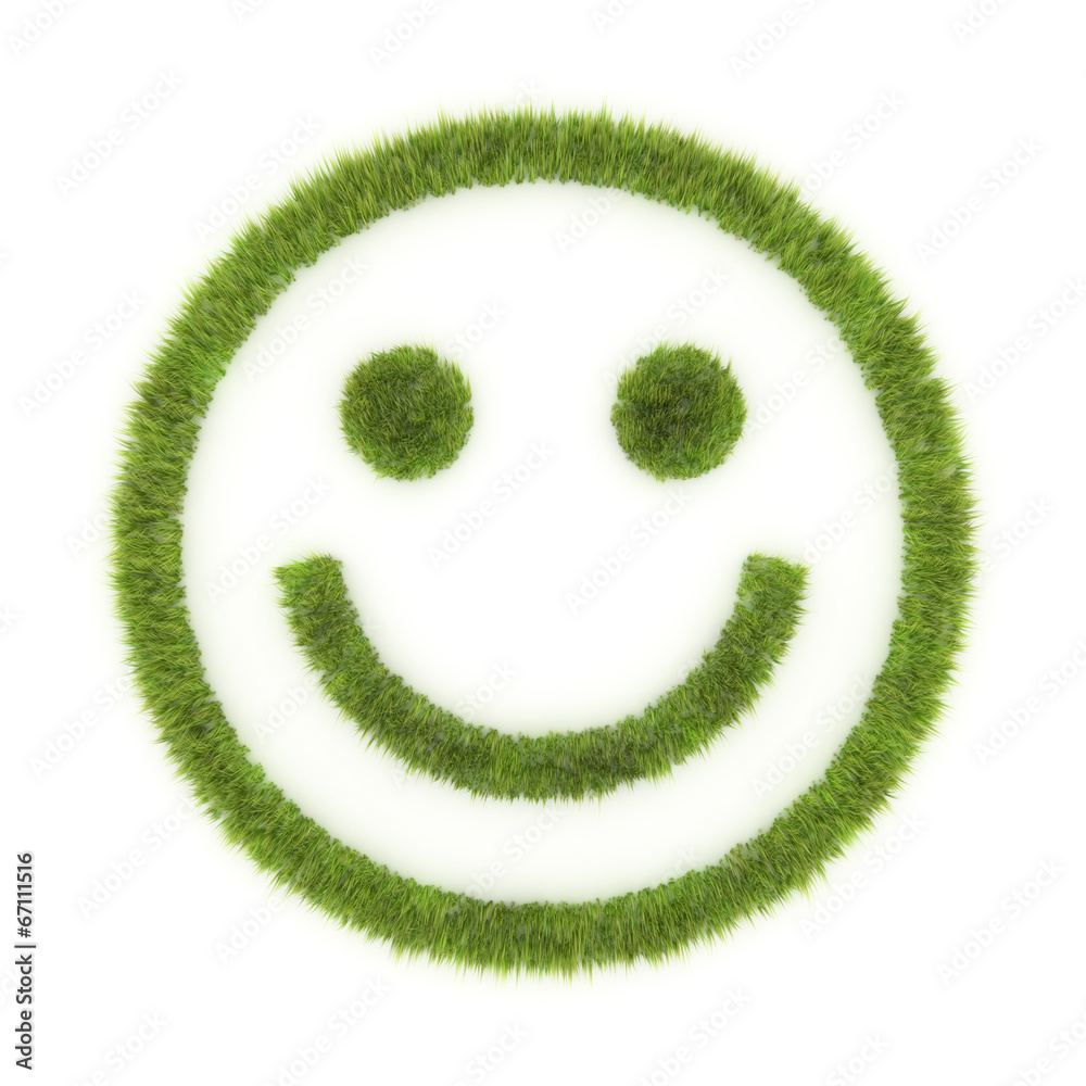 Smiley - grass Stock Illustration | Adobe Stock