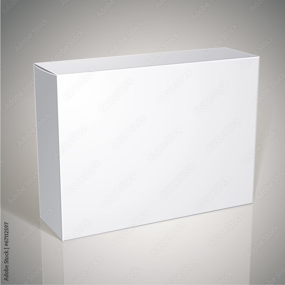 Package white box design, template for your package design, put Stock ...