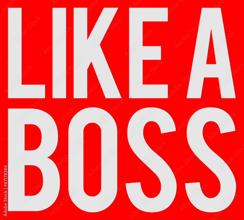 Cool Like A Boss Logo Design Stock Illustration | Adobe Stock