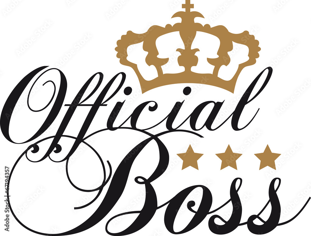Official Boss King Design Stock Illustration | Adobe Stock