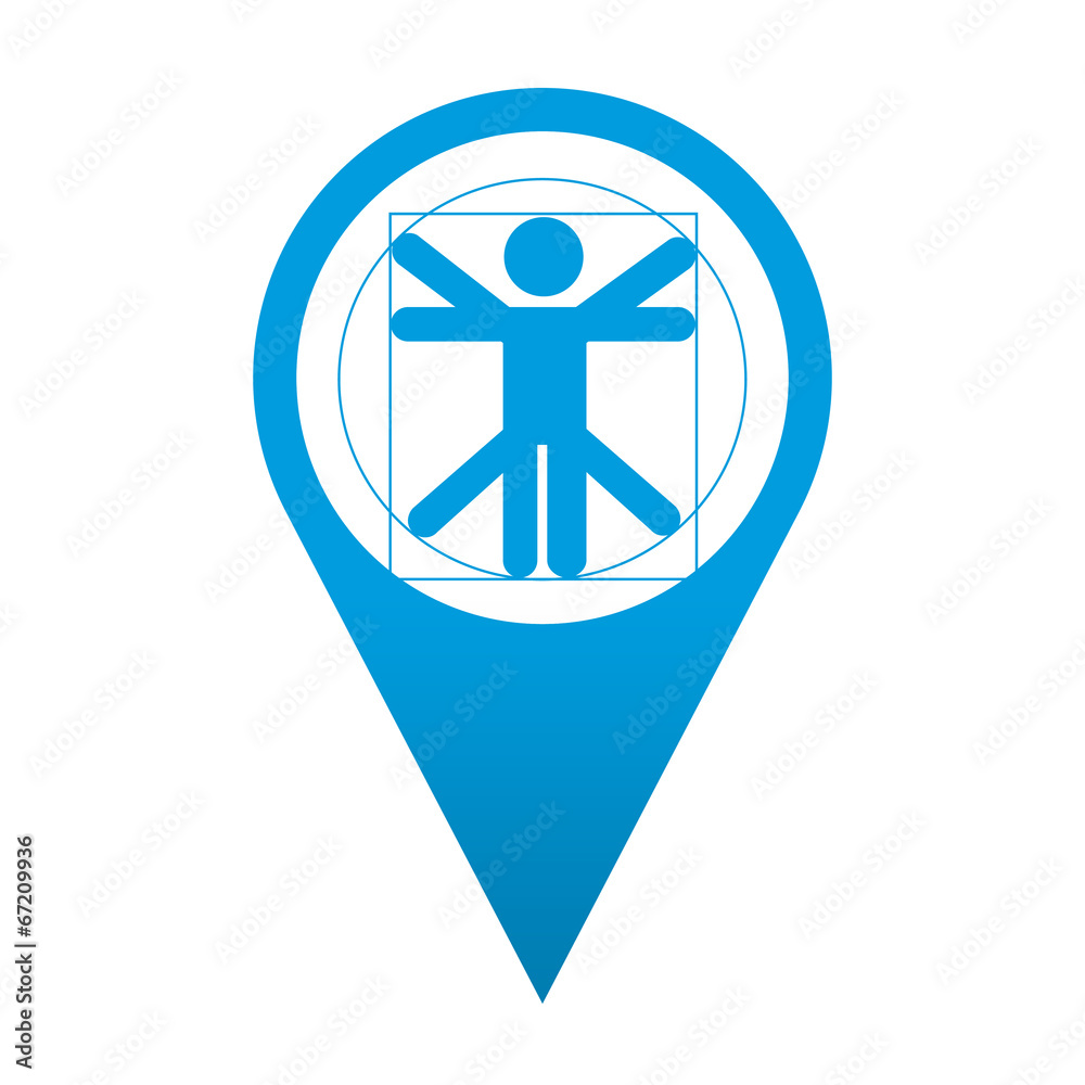 Icono localizacion simbolo proporcion Stock Illustration | Adobe Stock