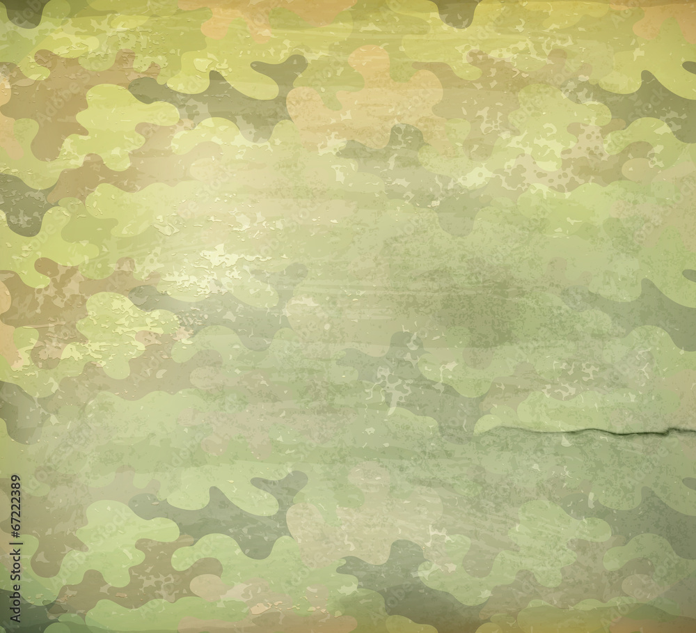 Camouflage old style background, vector Stock Vector | Adobe Stock