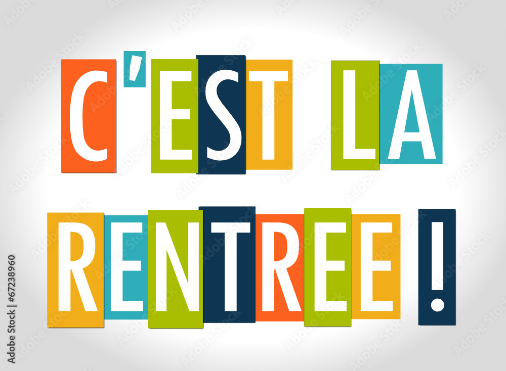 C'est la rentrée Stock Vector | Adobe Stock