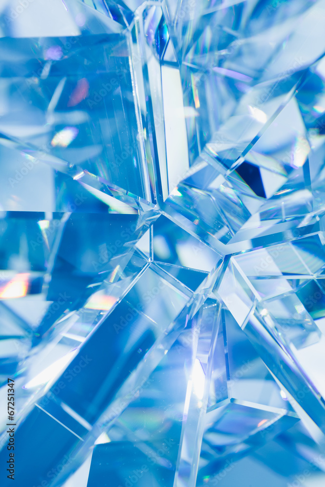 abstract blue background of crystal refractions Stock Photo | Adobe Stock