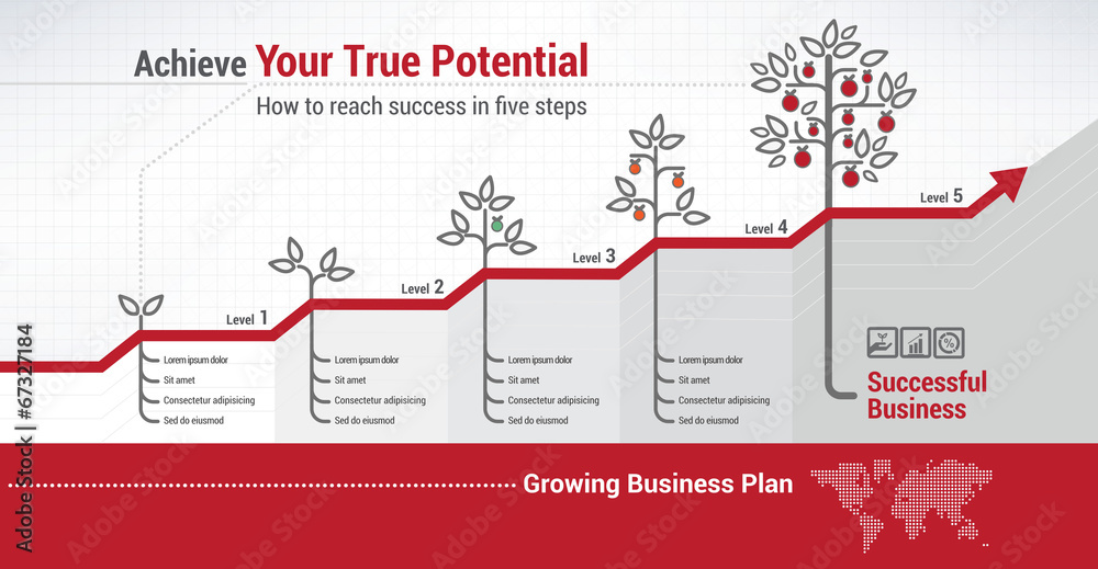 Financial growth Stock Vector | Adobe Stock