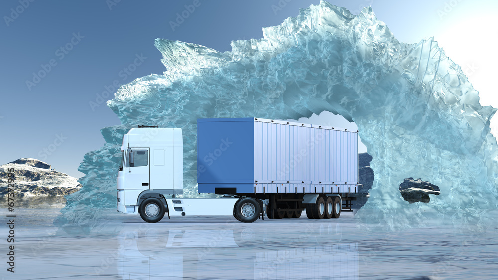 Kühltransport Stock-Illustration | Adobe Stock