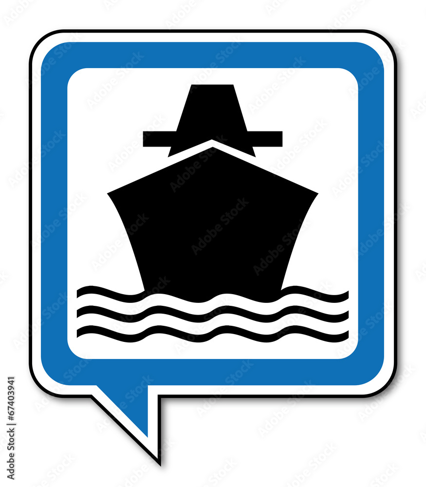 Logo transport maritime. Bateau. Stock Vector | Adobe Stock