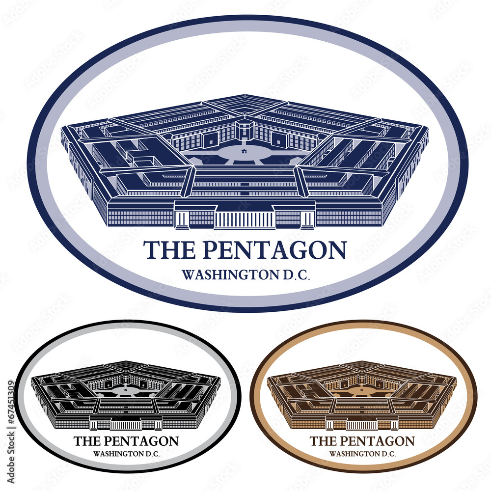 pentagon. detailed illustration vector Stock Vector | Adobe Stock