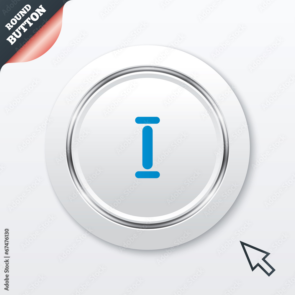 Roman numeral one icon. Roman number one sign. Stock Vector | Adobe Stock