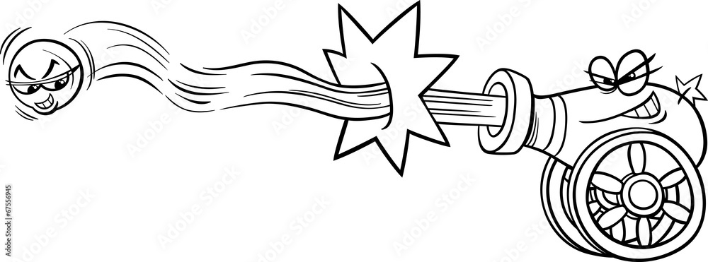 Cannon Coloring Pages