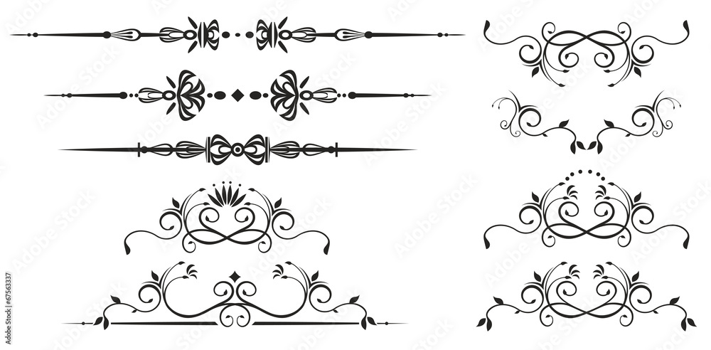 Decorative swirl elements Stock Illustration | Adobe Stock Decorative swirl elements Stock Illustration | Adobe Stock