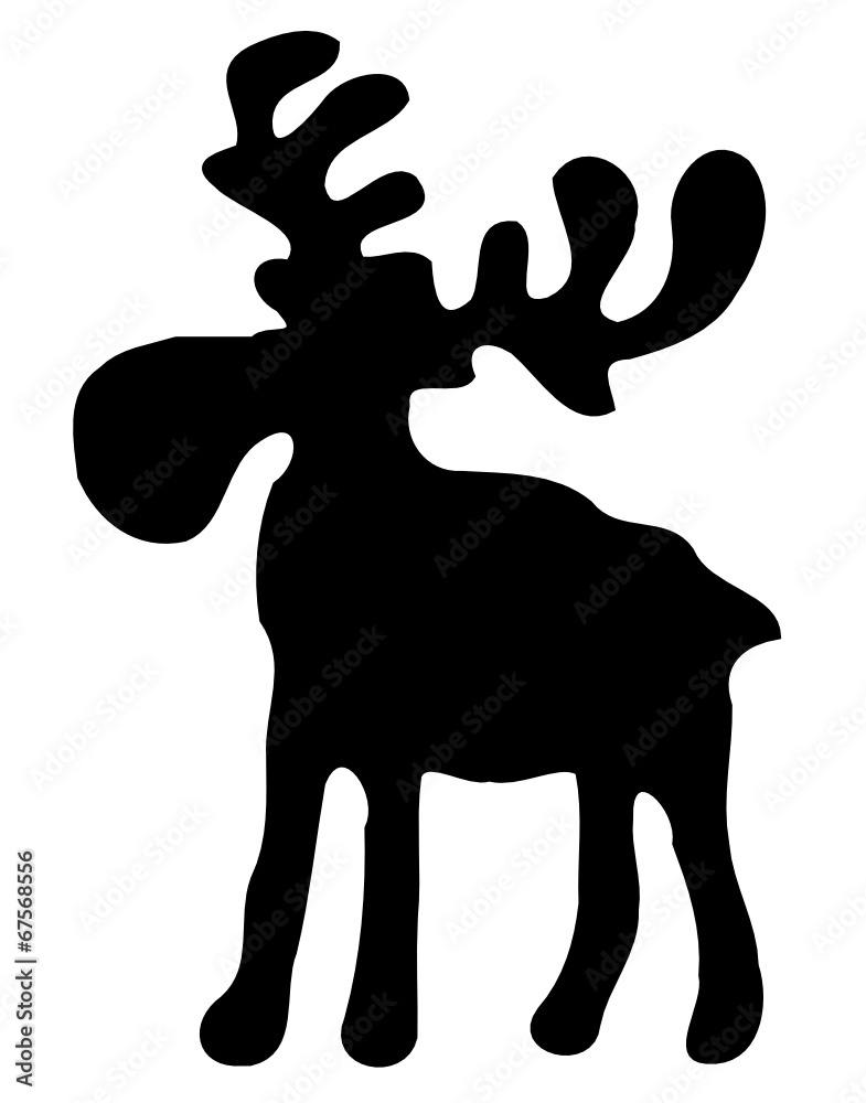 Elch / Rentier Weihnachten Stock-Vektorgrafik | Adobe Stock