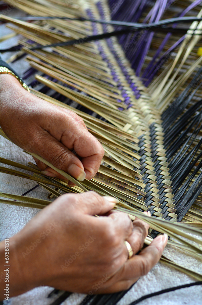 Maori woven artwork Stock Photo | Adobe Stock