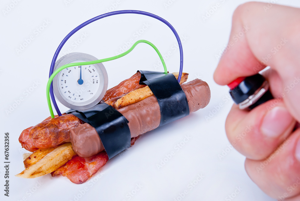 Calorie bomb Stock Photo | Adobe Stock