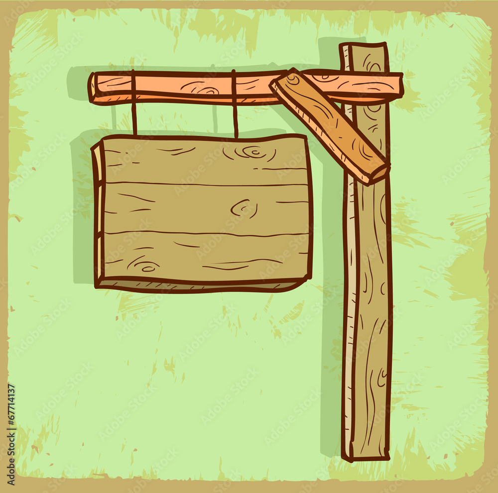 Cartoon sign illustration Stock Vector | Adobe Stock