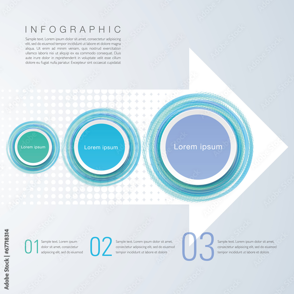 Infographics Vector Background 3-Step Process Stock Vector | Adobe Stock
