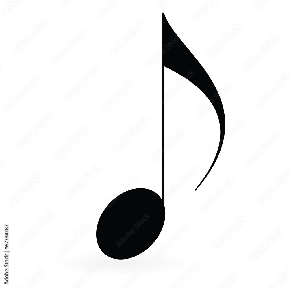 Musical note. Raster Stock-Illustration | Adobe Stock