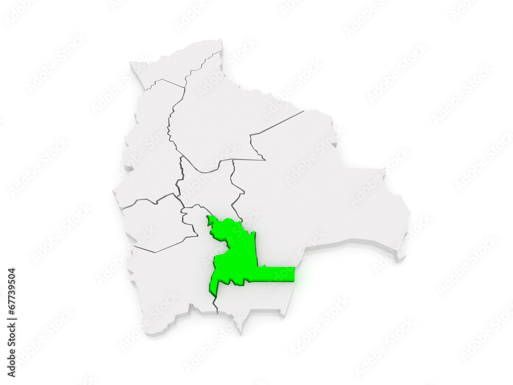 Map of Chuquisaca. Bolivia. Stock Illustration | Adobe Stock