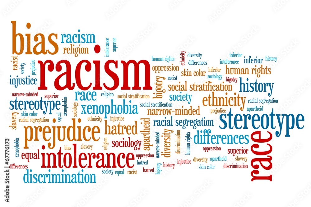 Racism Word Cloud Illustration Stock Illustration Adobe Stock