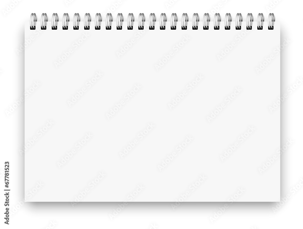 Notebook a4 size Stock Vector | Adobe Stock