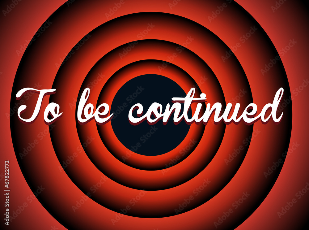 To be continued typography Stock Vector | Adobe Stock