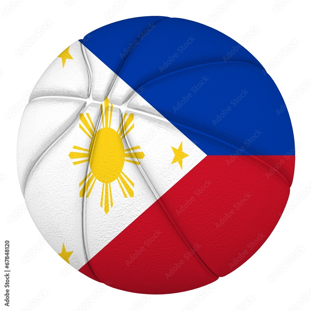 Philippines Flag Basketball Logo