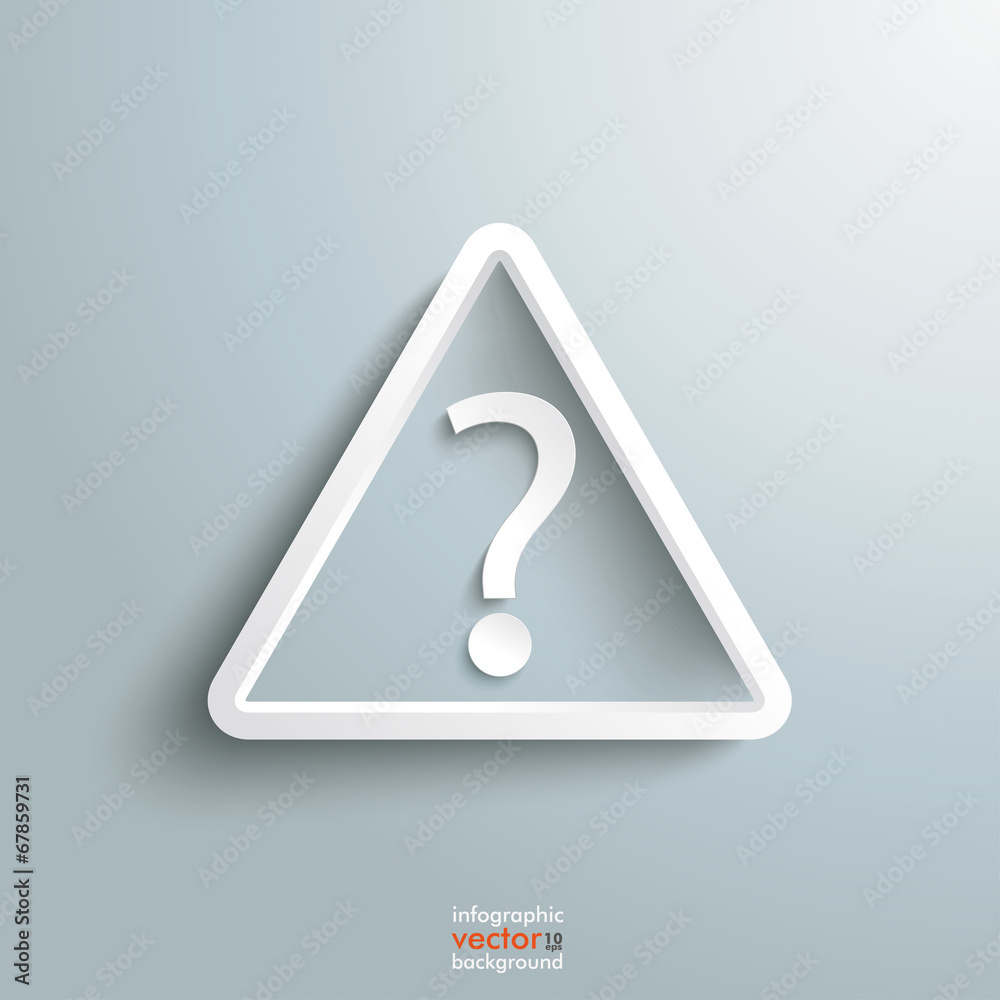 Triangle Question Mark Stock Vector | Adobe Stock