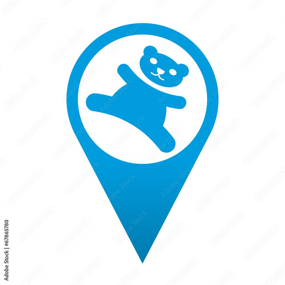 Icono localizacion simbolo osito de peluche Stock Illustration | Adobe ...