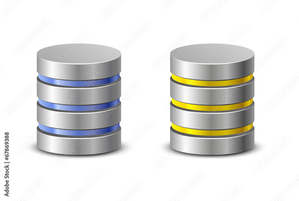 Database icons Stock Vector | Adobe Stock