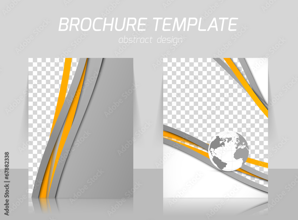 Brochure with lines Stock Vector | Adobe Stock