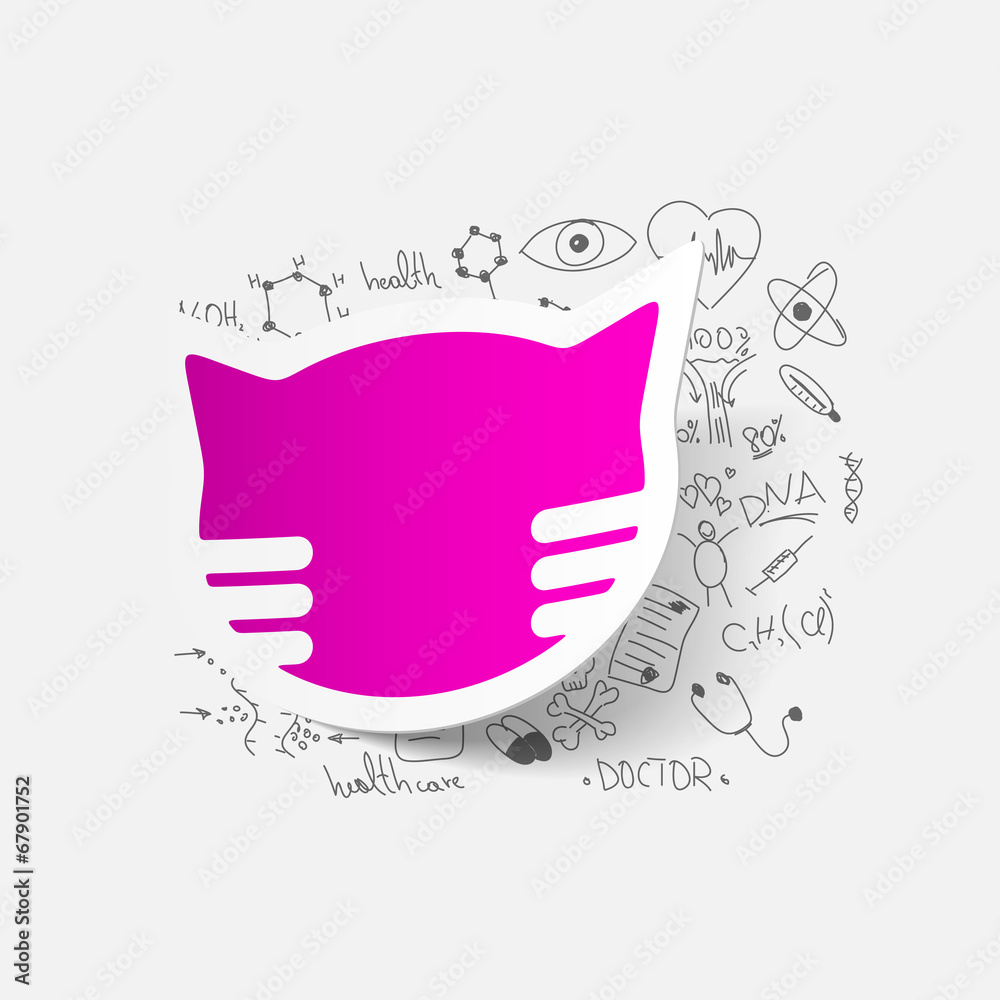 Drawing Medical Formulas Cat Stock Vector Adobe Stock