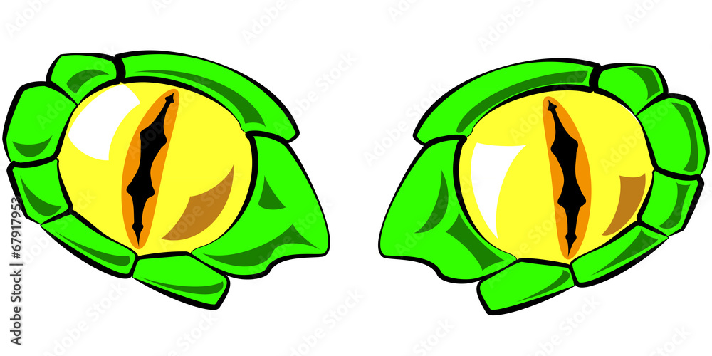 snake eyes vector illustration - in color Stock Vector | Adobe Stock