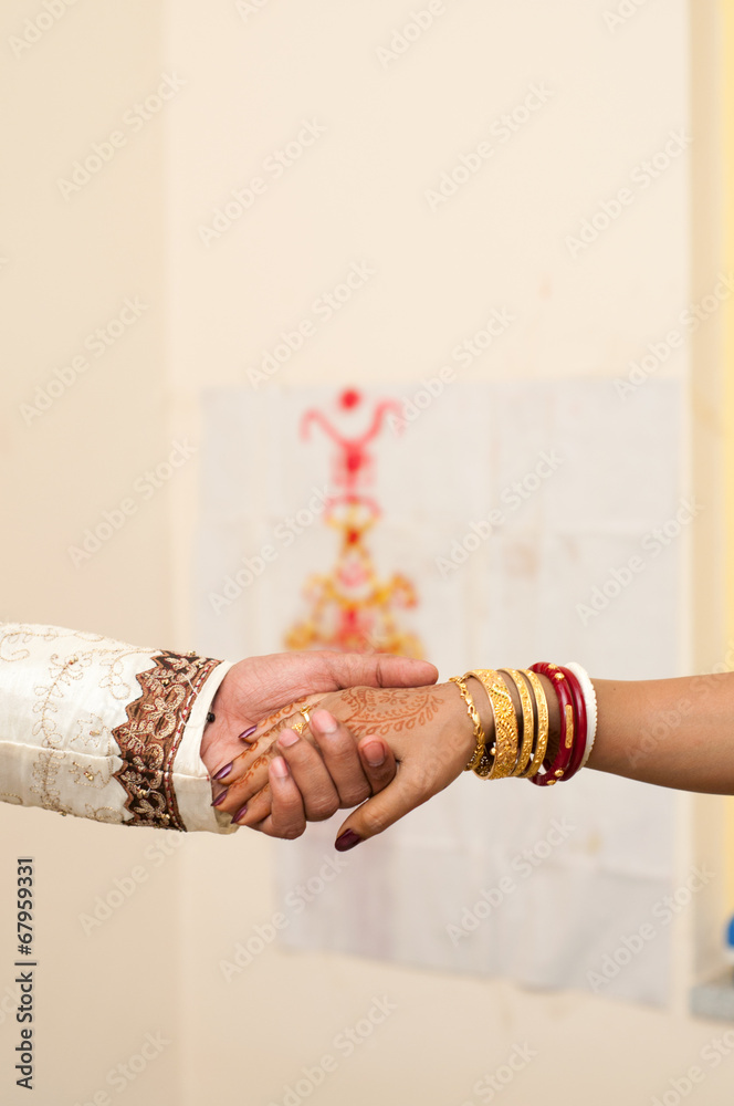 wedding promising couple hand Stock Photo | Adobe Stock