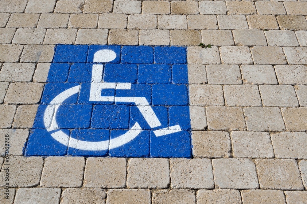Signalétique handicapé Stock Photo | Adobe Stock