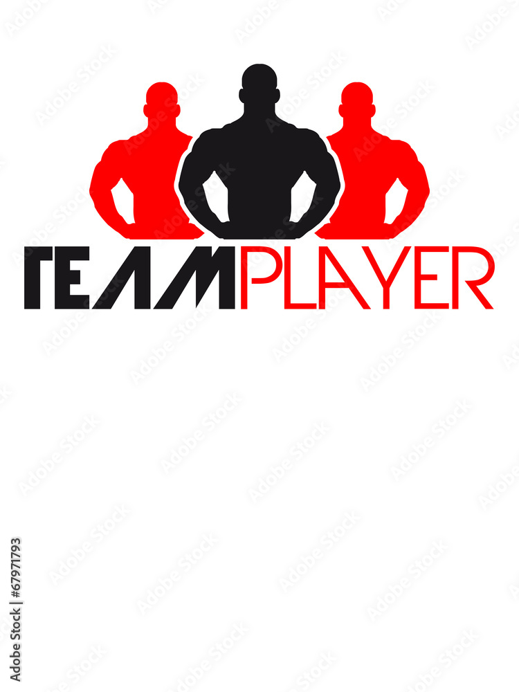 Cool Team Player Logo Design Stock Illustration | Adobe Stock