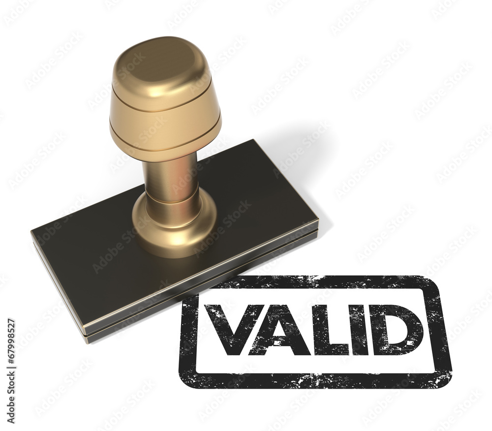 Rubber stamp "VALID" Stock Illustration | Adobe Stock
