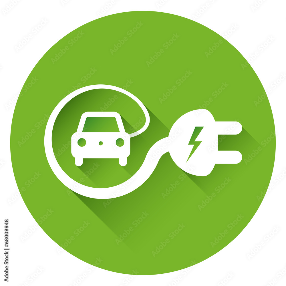 Electric car icon Stock Vector | Adobe Stock