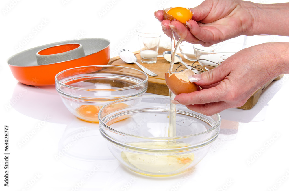 Preparation of a French ring cake, named savarin Stock Photo | Adobe Stock