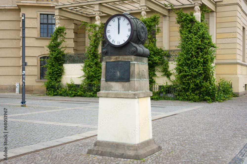 Vintage clock in the town square. Stock-Foto | Adobe Stock