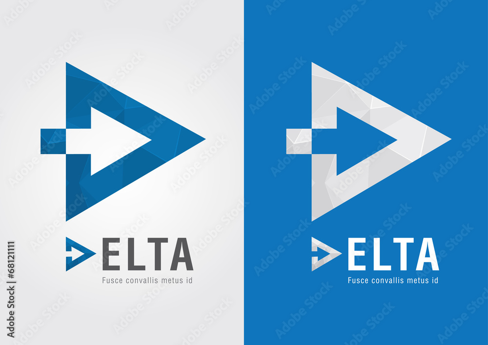 D Delta symbol for your business success. Stock Vector | Adobe Stock