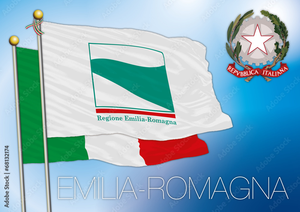 Vettoriale Stock emilia romagna regional flag | Adobe Stock