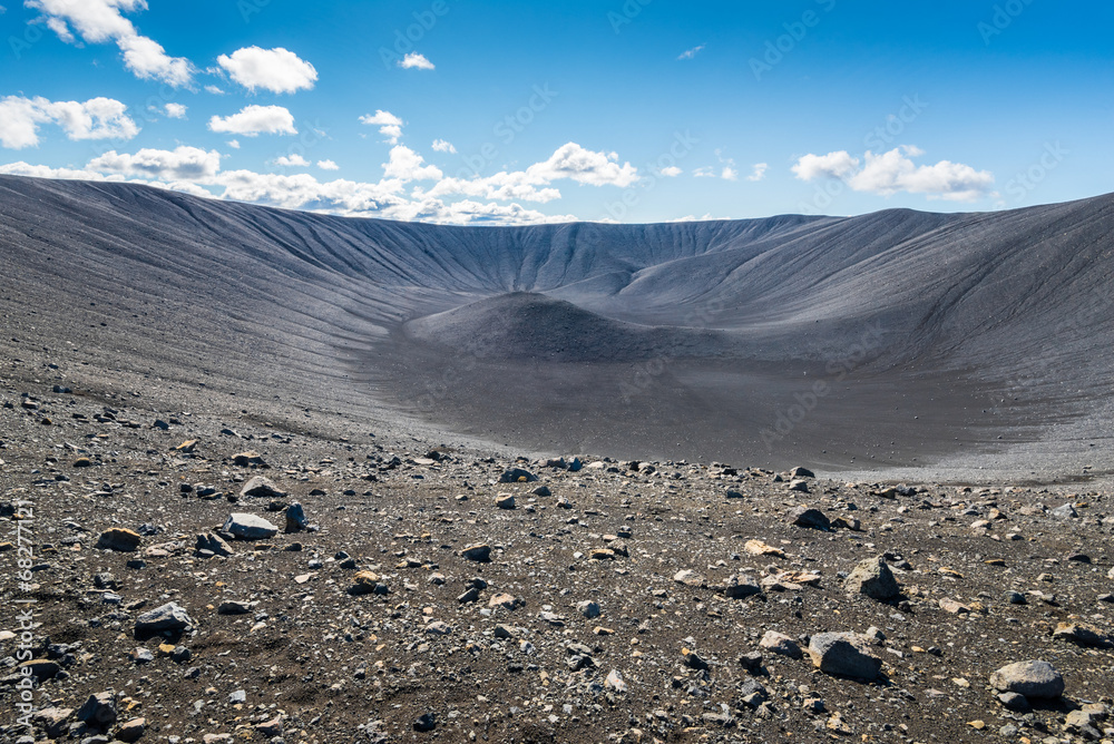 Hverfjall crater in Myvatn area, northern Iceland Stock Photo | Adobe Stock