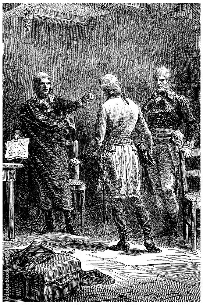 Napoleon Bonaparte - Commanding - begining 19th century Stock ...