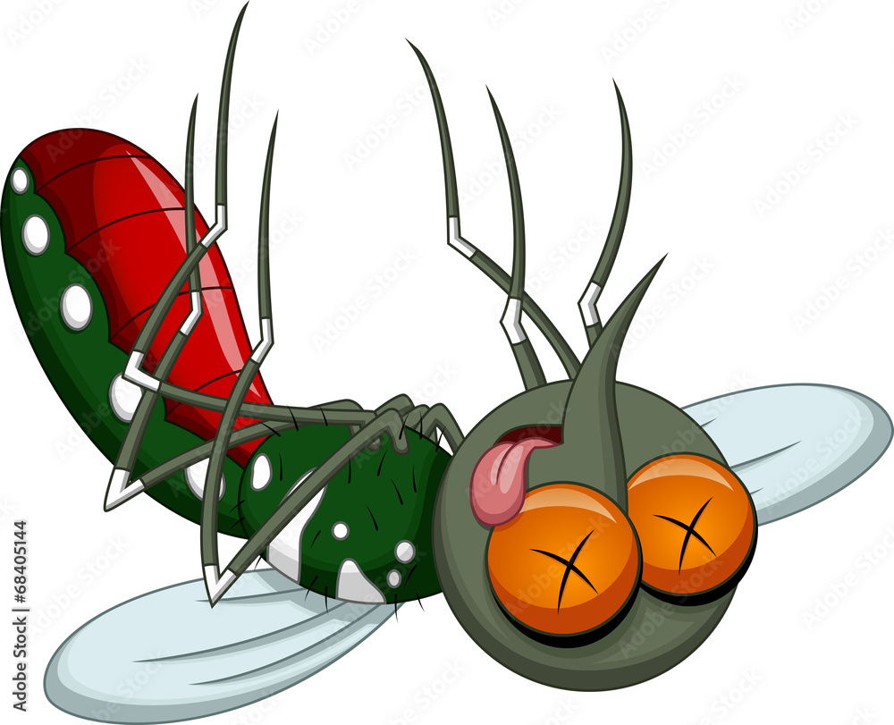 Death mosquito cartoon Stock Vector | Adobe Stock