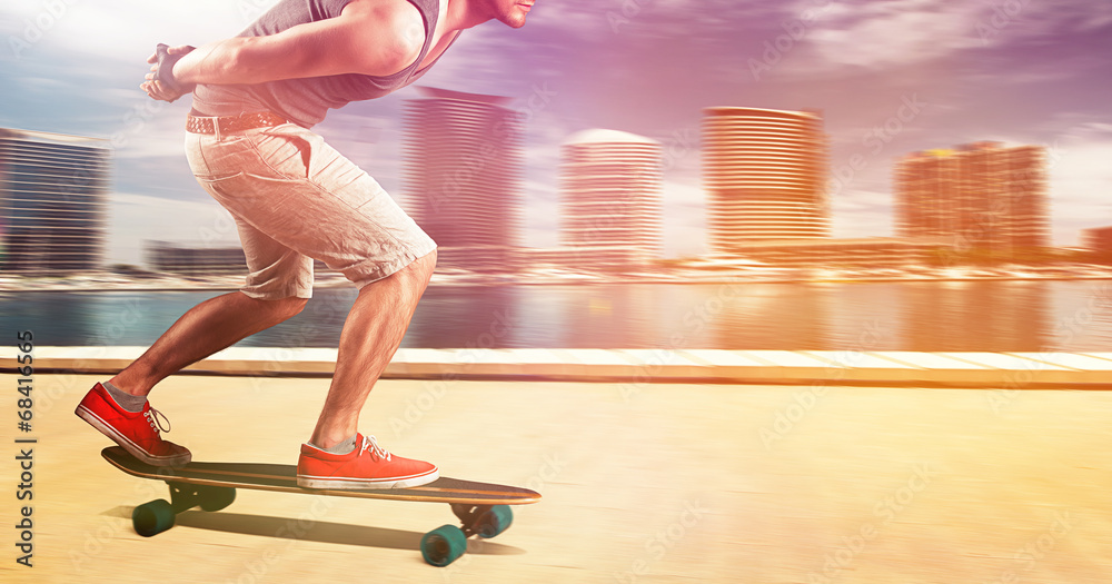 Longboarder Stock-Foto | Adobe Stock