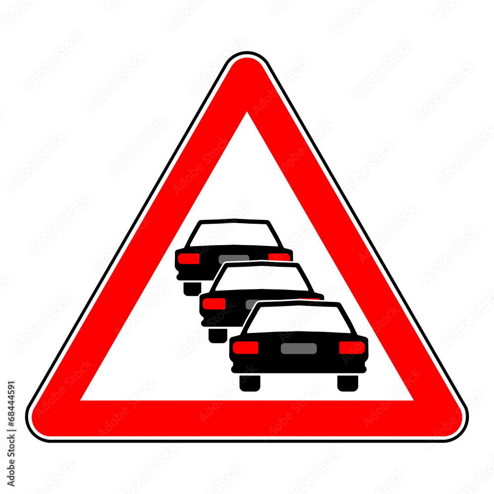 sign traffic congestion - Symbol Stau - g928 Stock-Illustration | Adobe ...