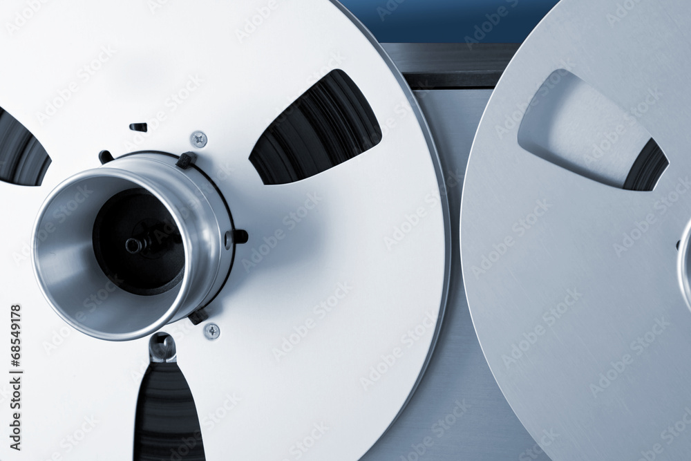Analog Stereo Open Reel Tape Deck Recorder Spool Stock Photo | Adobe Stock