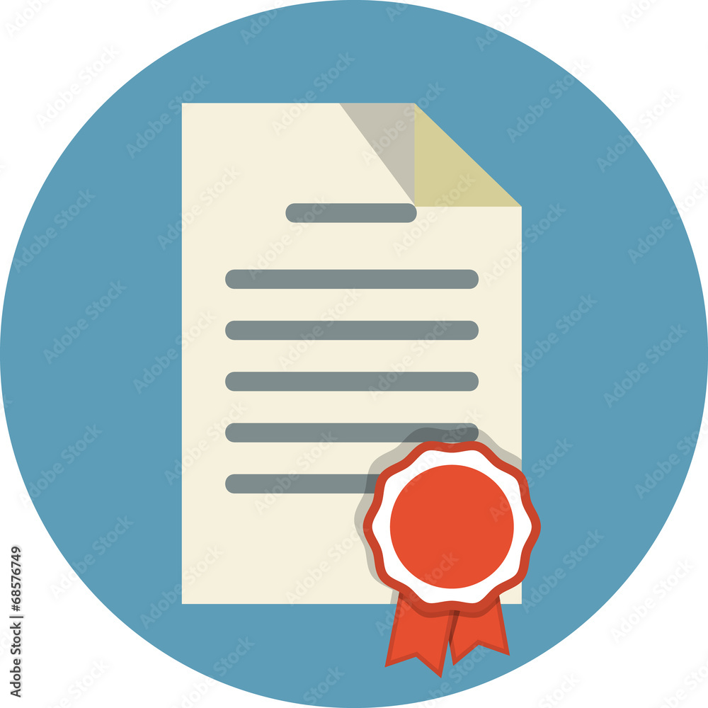 Vector Official Document vector de Stock | Adobe Stock