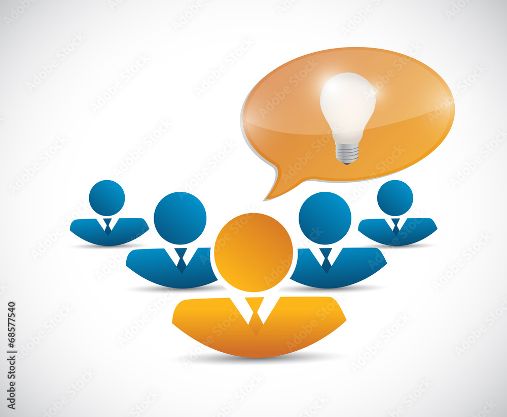 teamwork thinking idea illustration design Stock Illustration | Adobe Stock